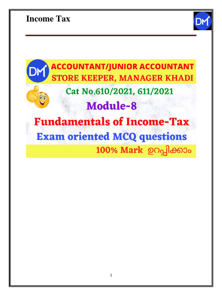 Income Tax | PDF