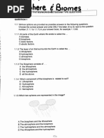 Topic Test - Biosphere To Ecosytem Final | PDF | Ecosystem | Soil
