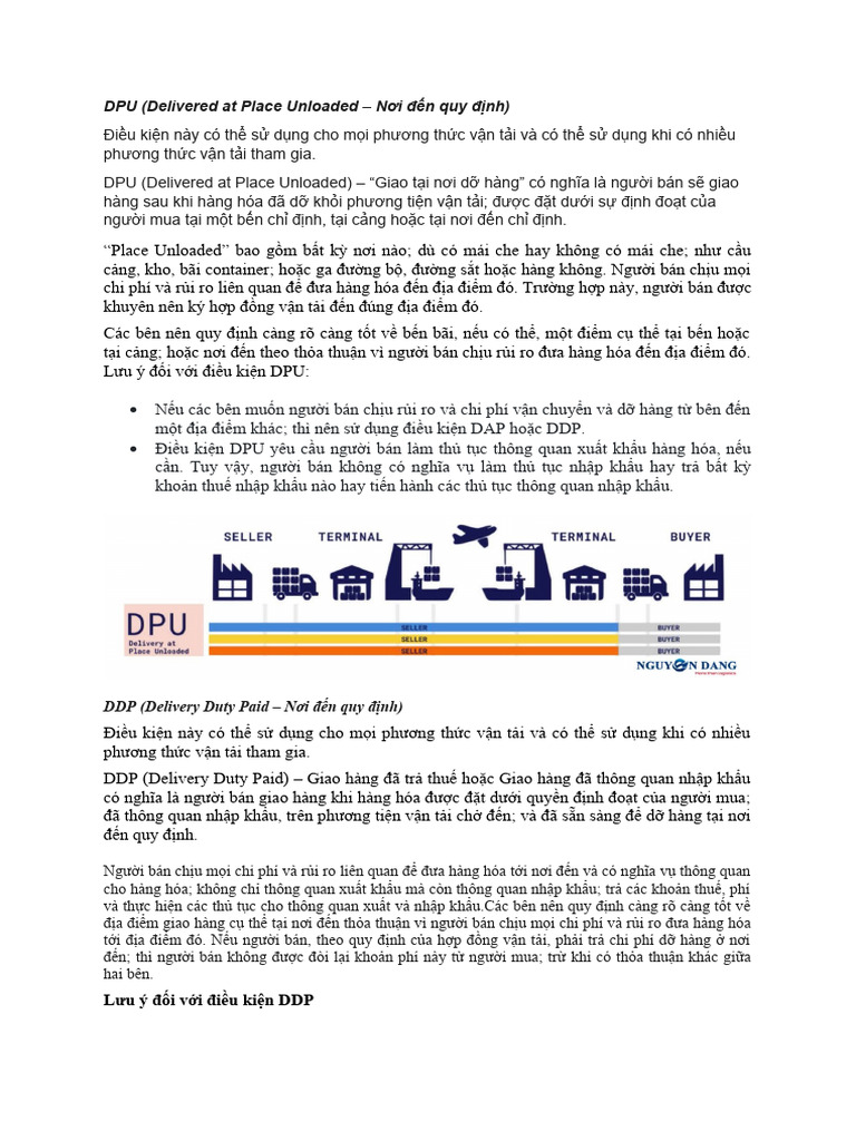 DPU Và DDP | PDF