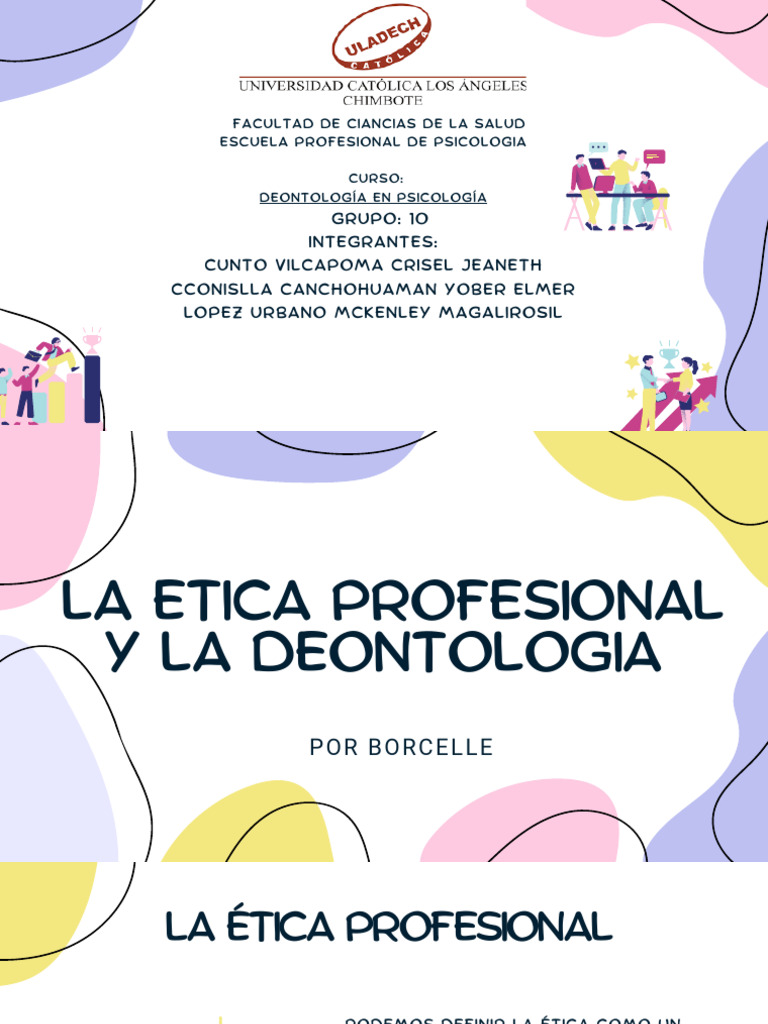 La Etica Profesional y La Deontologia | PDF