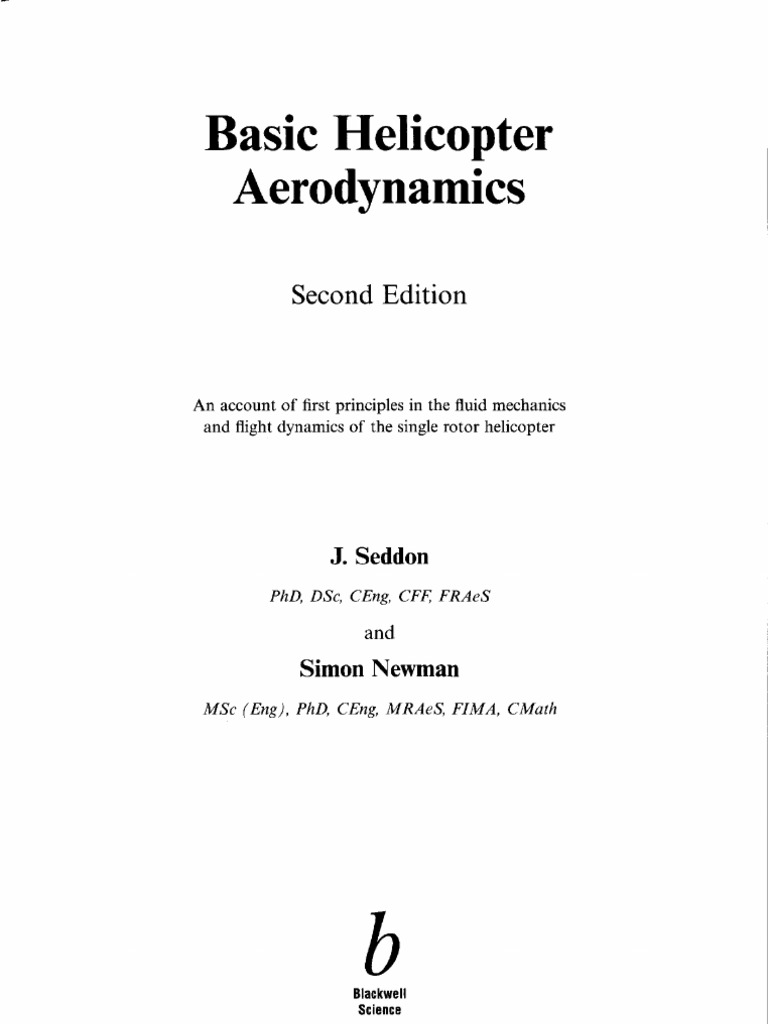 Basic Helicopter Aerodynamics: Second Edition | PDF
