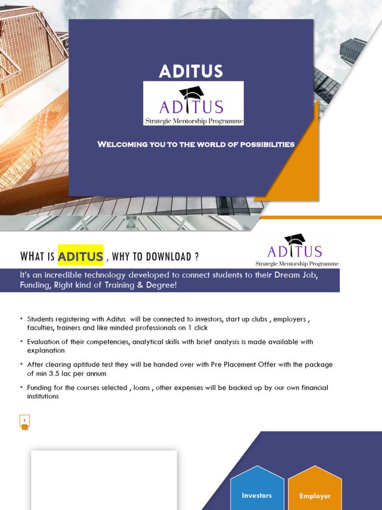 ADITUS For Business Associates | PDF