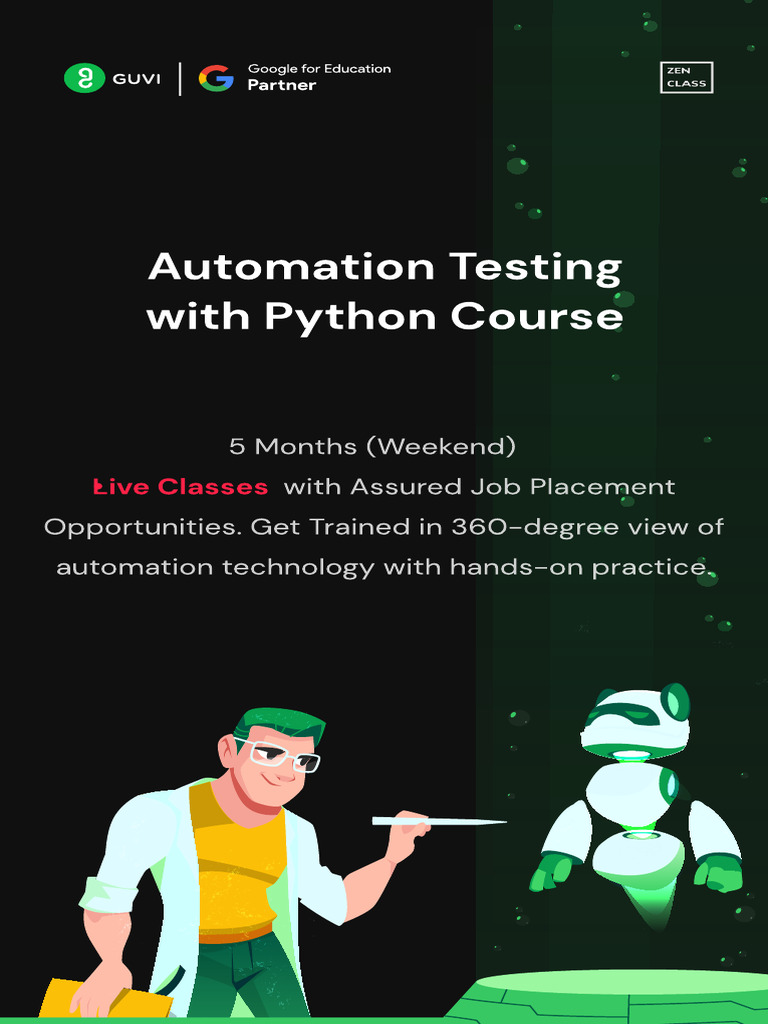 Zen Python Automation Testing Syllabus Pdf Selenium Software Document Object Model