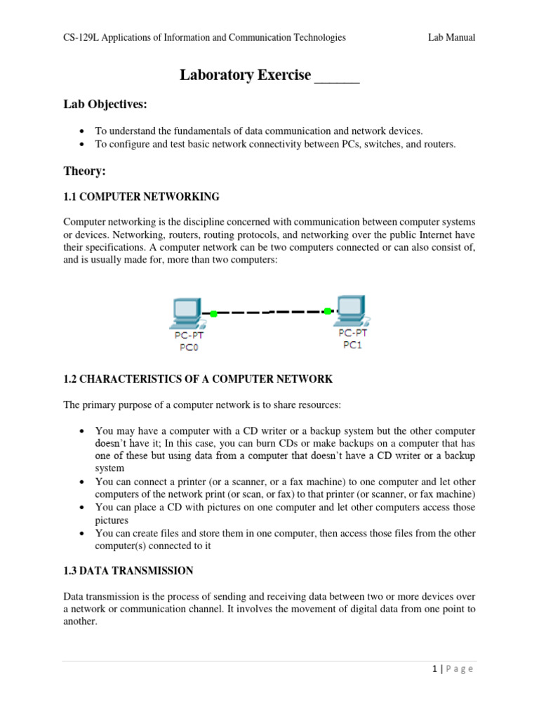 CS-109L - AITC-Lab 03 | PDF | Computer Network | Osi Model