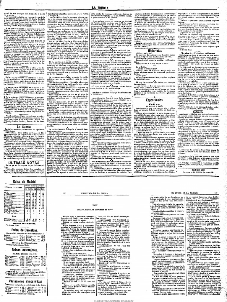 La Iberia Crítica 1889 | PDF