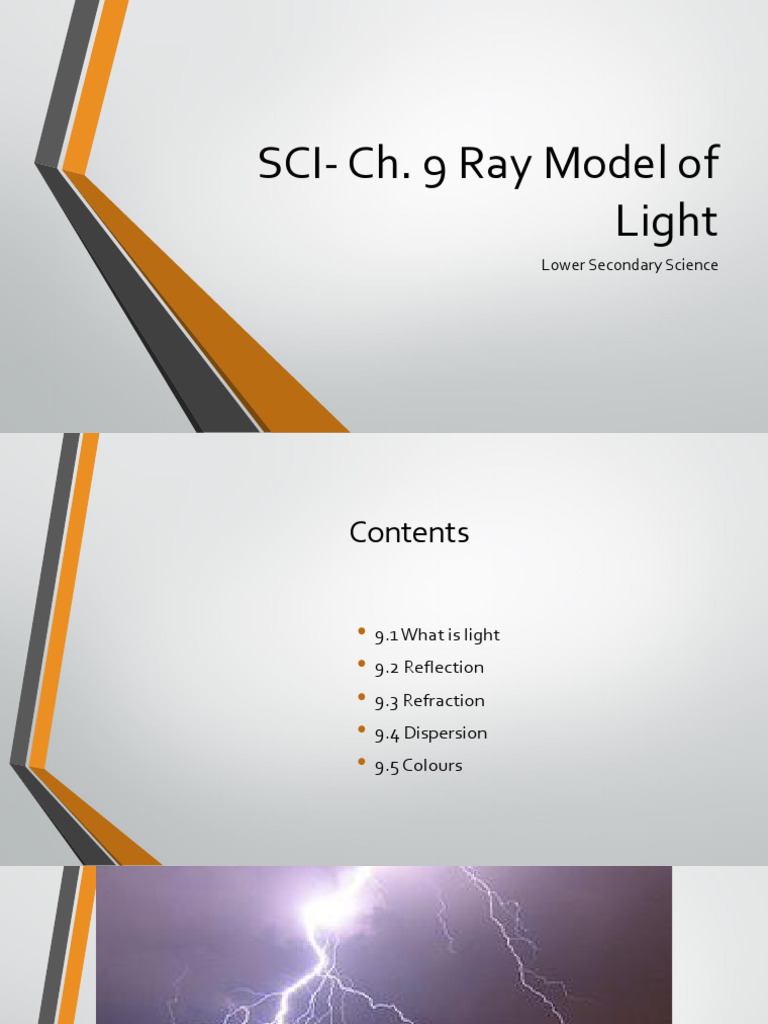 SCI-Ch. 9 Ray Model of Light: Lower Secondary Science | PDF