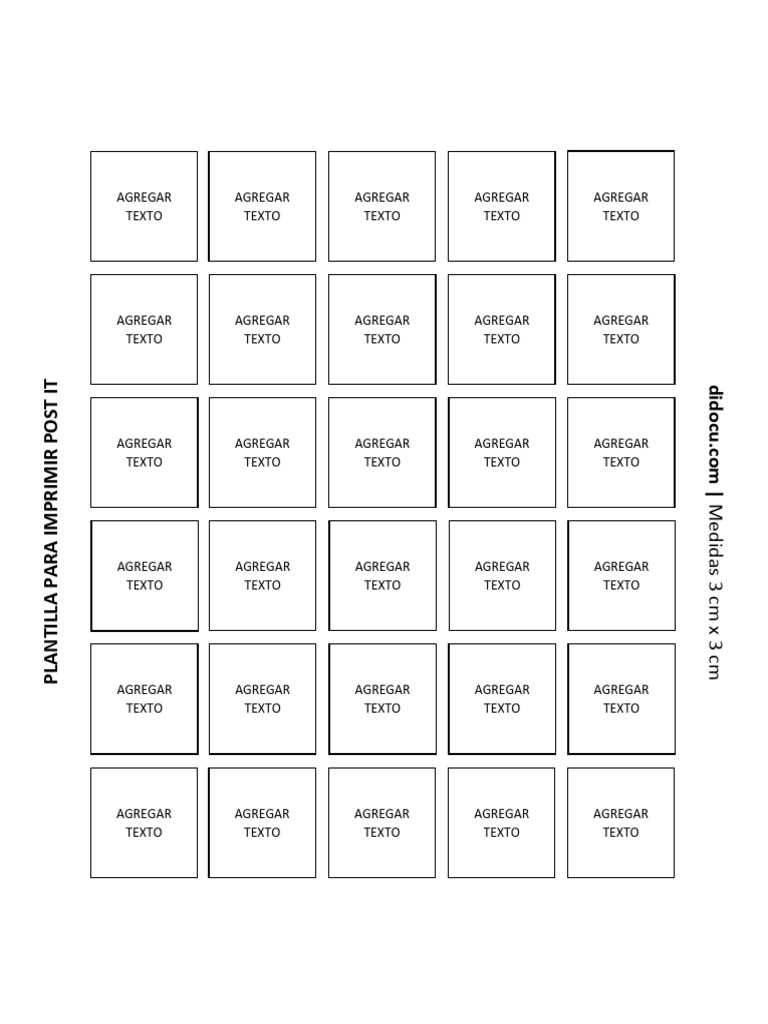 Plantillas Post It | PDF