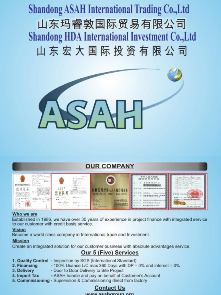 Brosur Shandong Asah 2021 | PDF