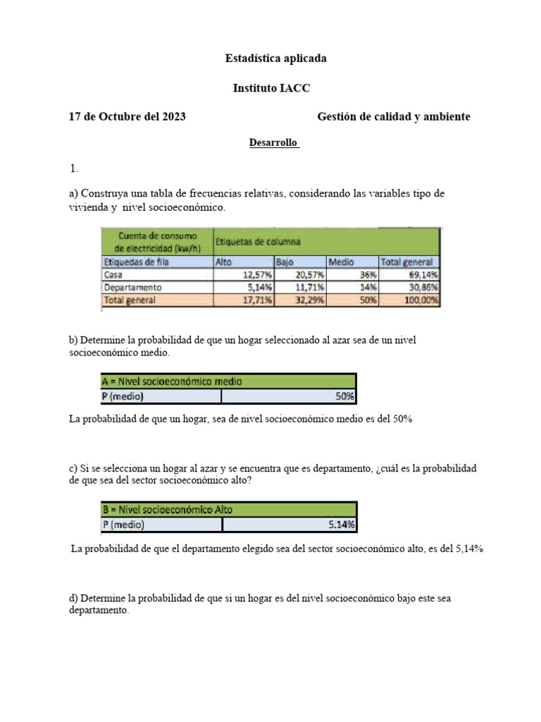 Estadistica Semana 7 | PDF