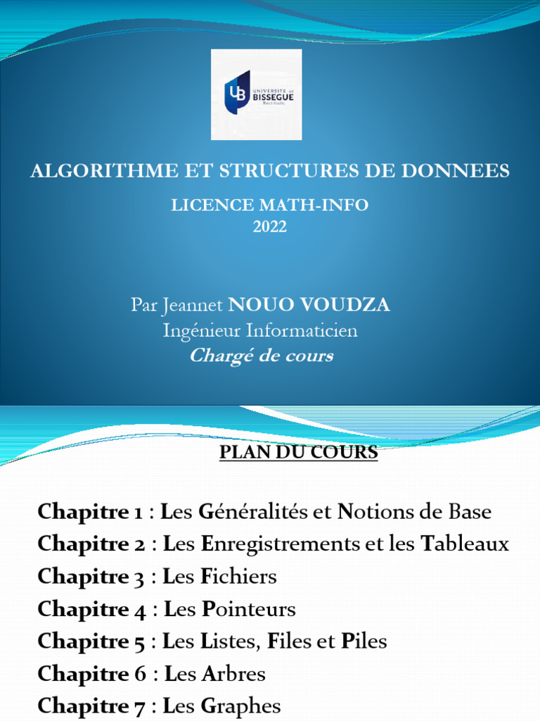 Algorithme Et Programmation 30 06 2022 | PDF | Programmation ...