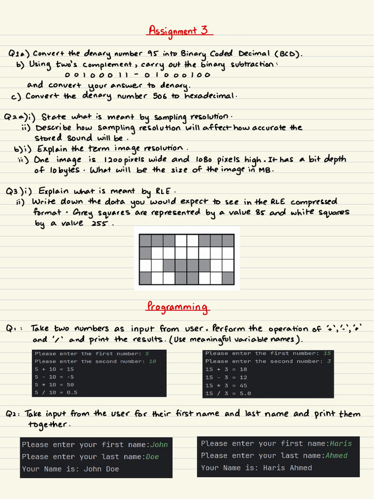 Assignment 3 | PDF | Signal Processing | Arithmetic