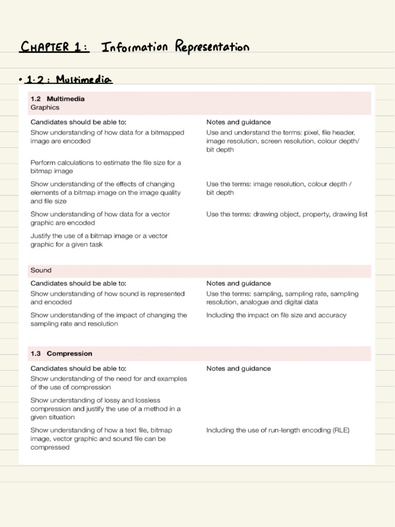 Lecture 3 & 4 Notes | PDF | Data Compression | Image Resolution