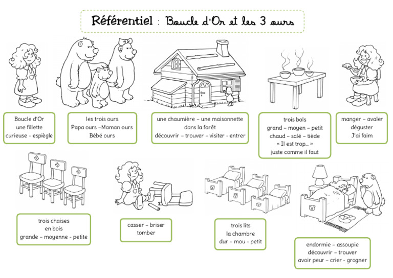 Boucle D or Et Les Trois Ours 1 | PDF