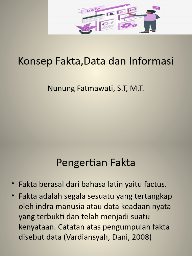 Konsep Fakta, Data Dan Informasi.P4 | PDF | Bisnis | Teknologi & Rekayasa
