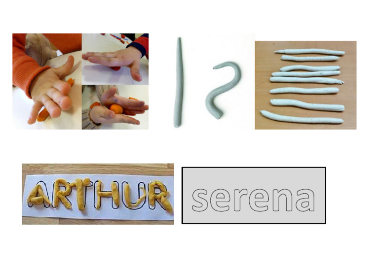 Prénom en Pâte À Modeler (Modèle) | PDF