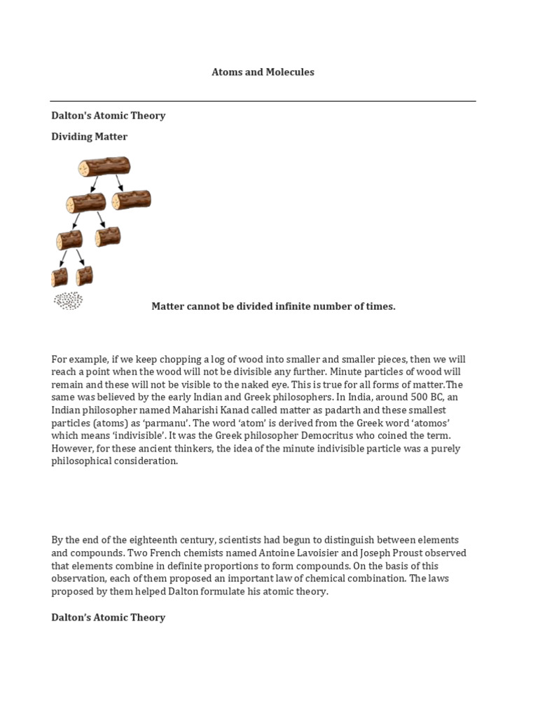 Class 9th Science Chapter 3 Notes | PDF | Mole (Unit) | Molecules