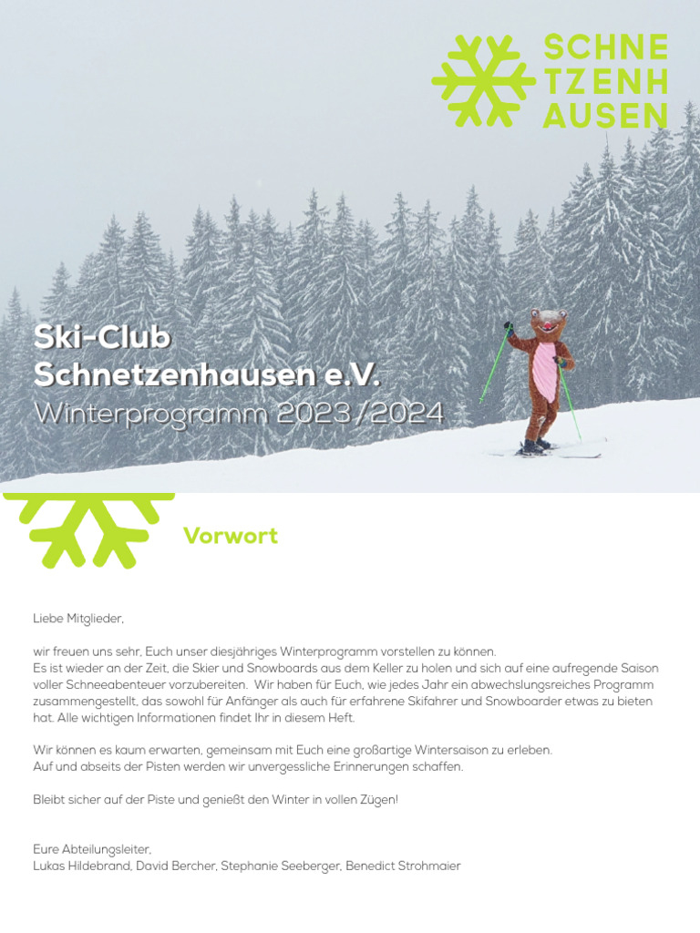 Winterprogramm 2023-2024 Homepage | PDF