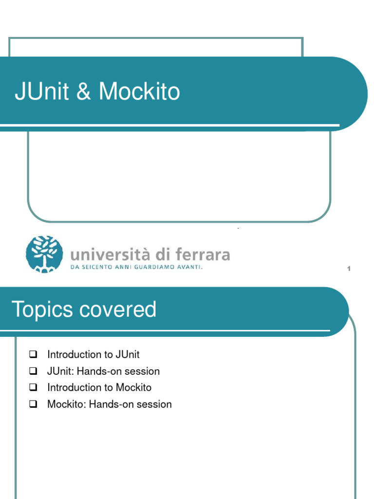 31b - JUnit and Mockito | PDF