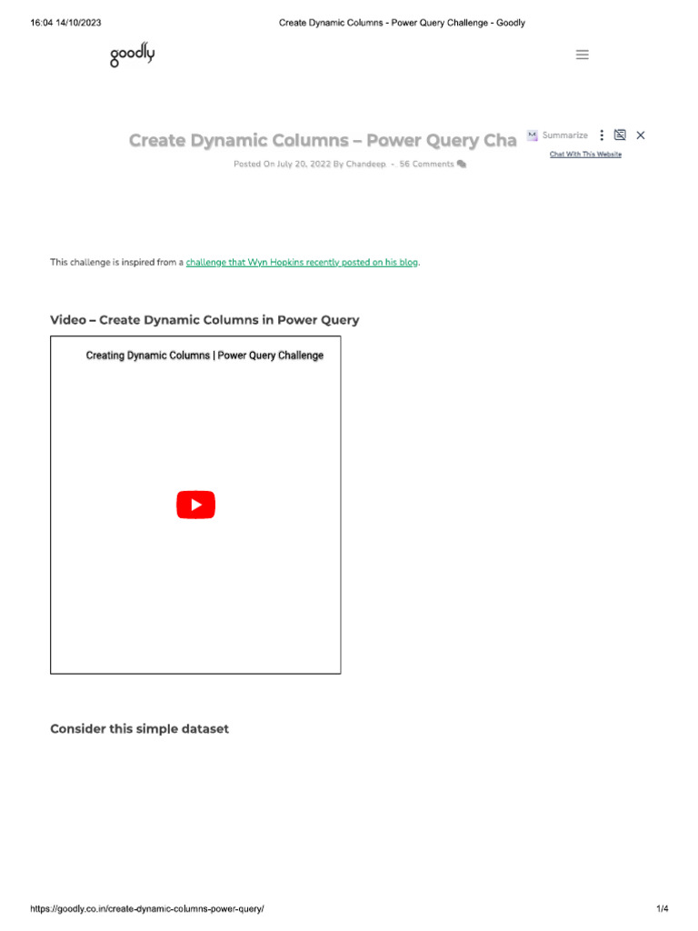 Dynamic Columns | PDF