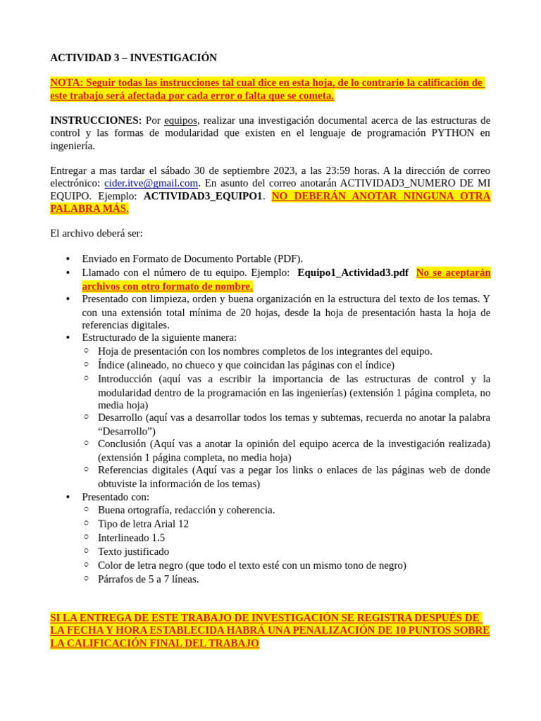 Actividad 3 Programación Pdf Python Lenguaje De Programación 1222
