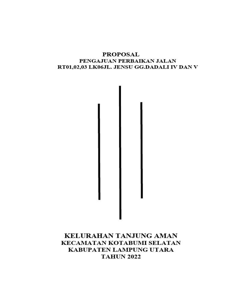 Proposal Perbaikan Jalan | PDF