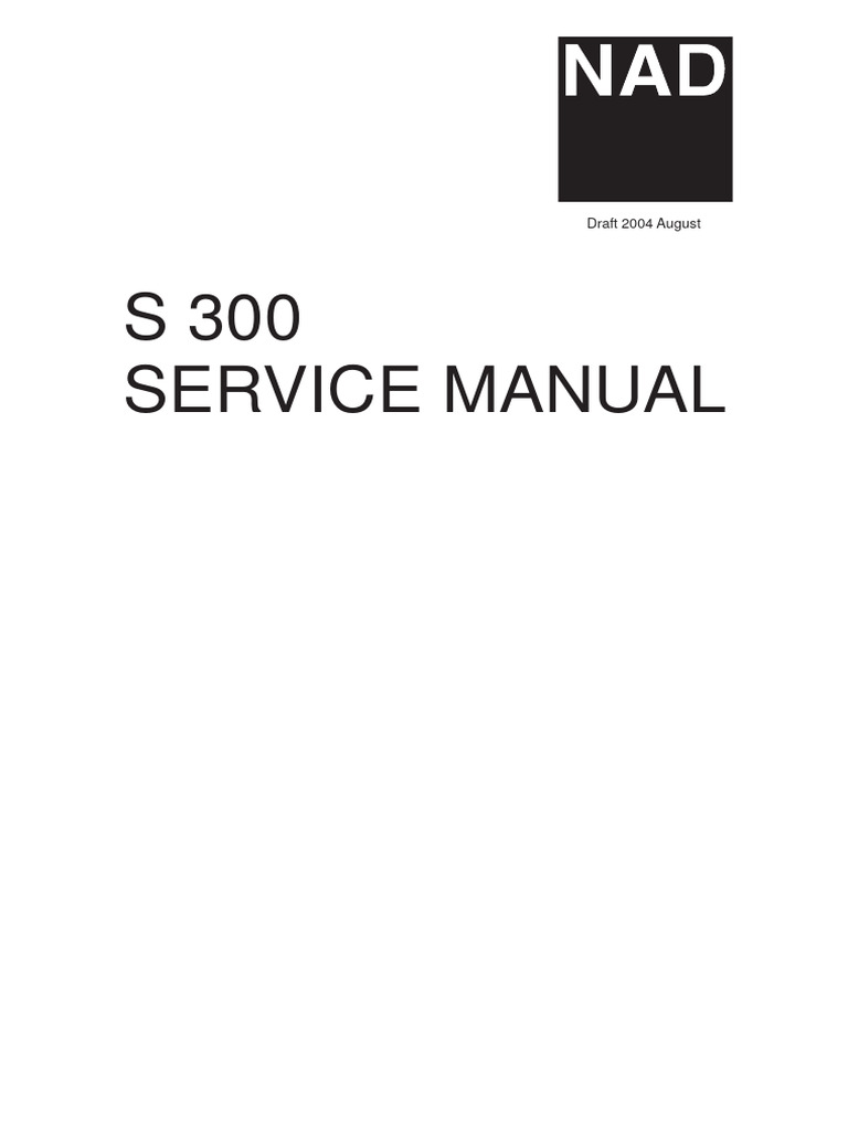NAD S300 Service Manual | PDF