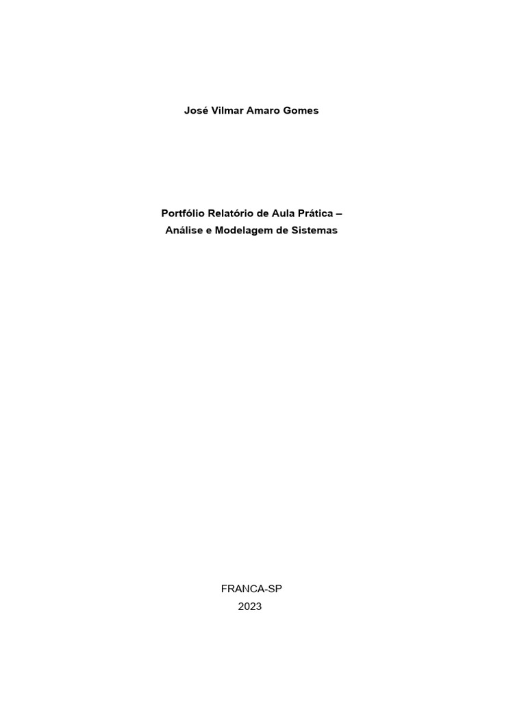 Análise e Modelagem de Sistemas | PDF | Linguagem de modelagem ... Análise e Modelagem de Sistemas | PDF | Linguagem de modelagem ...
