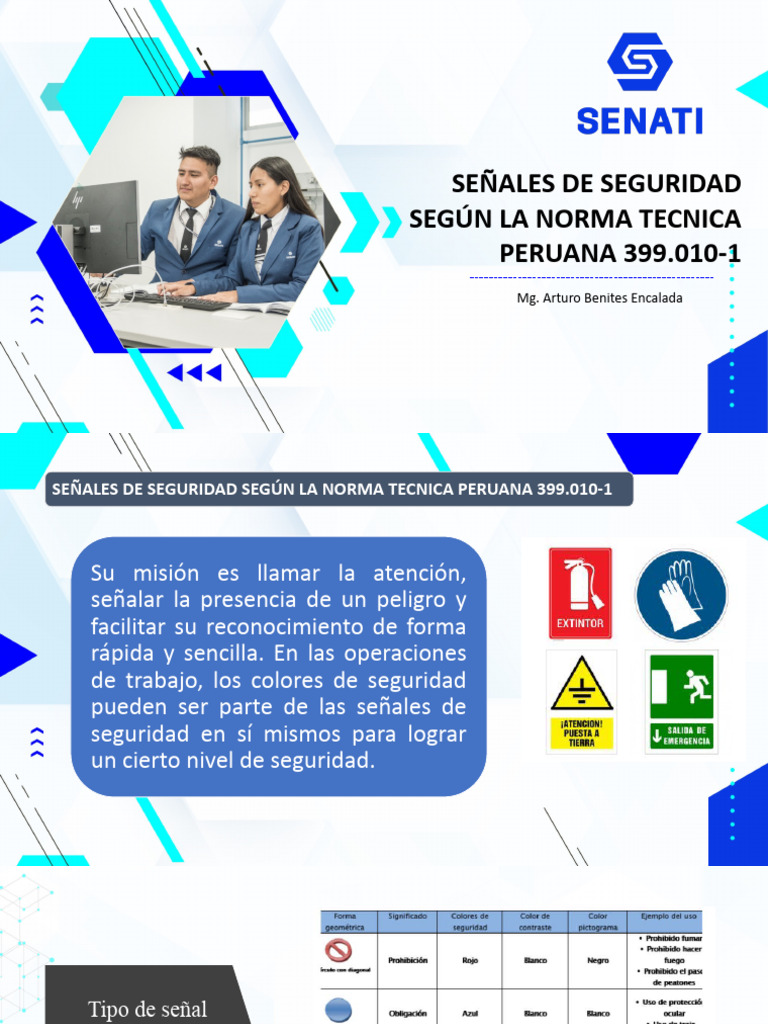 Señales de Seguridad Según La Norma Tecnica Peruana 399.010-1 | PDF