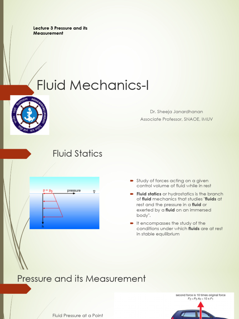 Lecture 3 | PDF | Pressure Measurement | Pressure