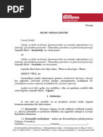 Dzīvokļa Īres Līgums (Paraugs) | PDF