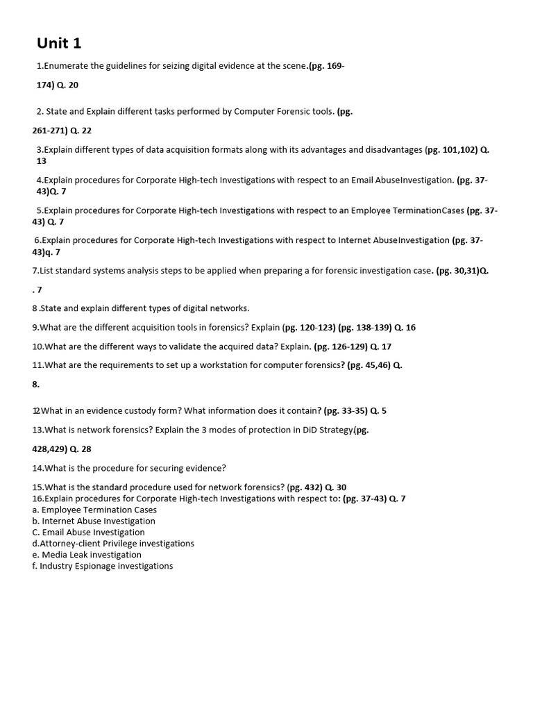 CF QB 2023 | PDF | Computer Forensics | Cybercrime