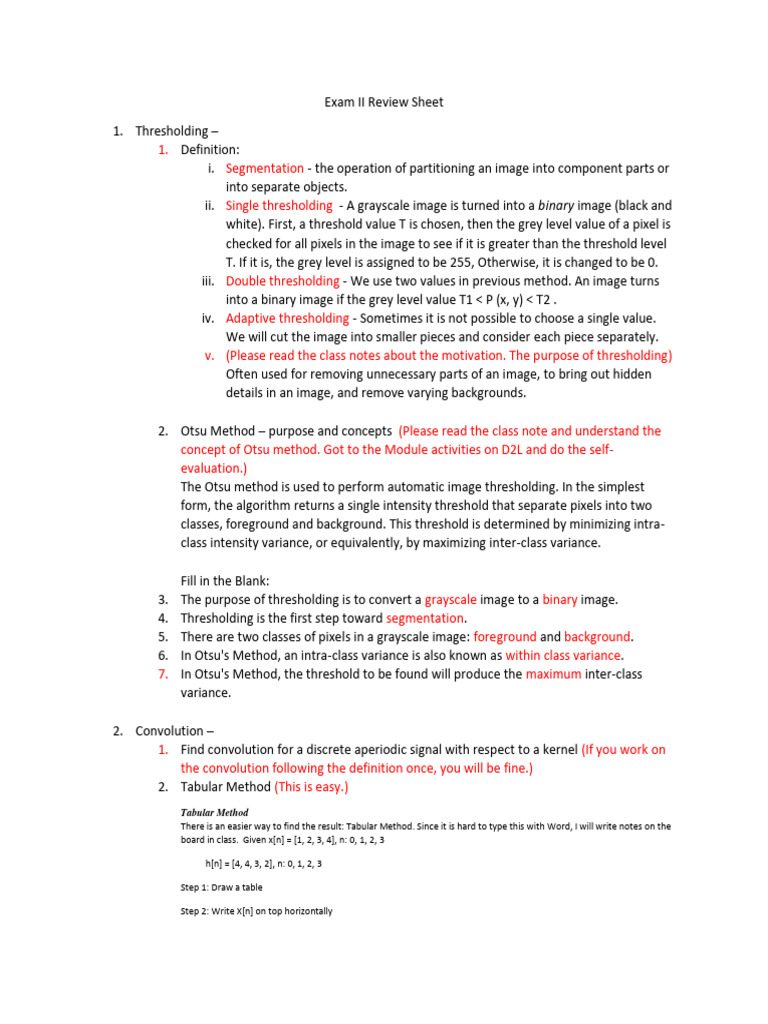 Image Processing: Thresholding & Convolution | PDF | Science & Mathematics | Computers