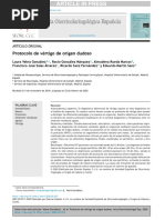 Protocolo Hints | PDF | Neuroimagen | Vértigo