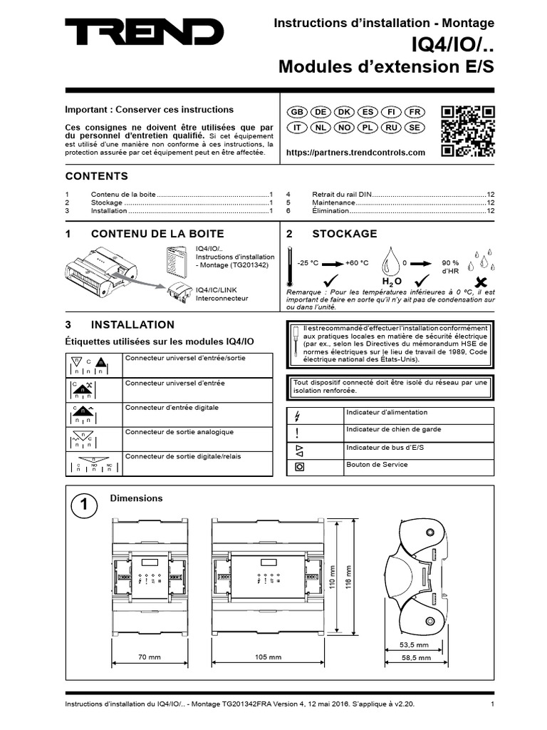 Installation IQ4/IO Modules Guide | PDF