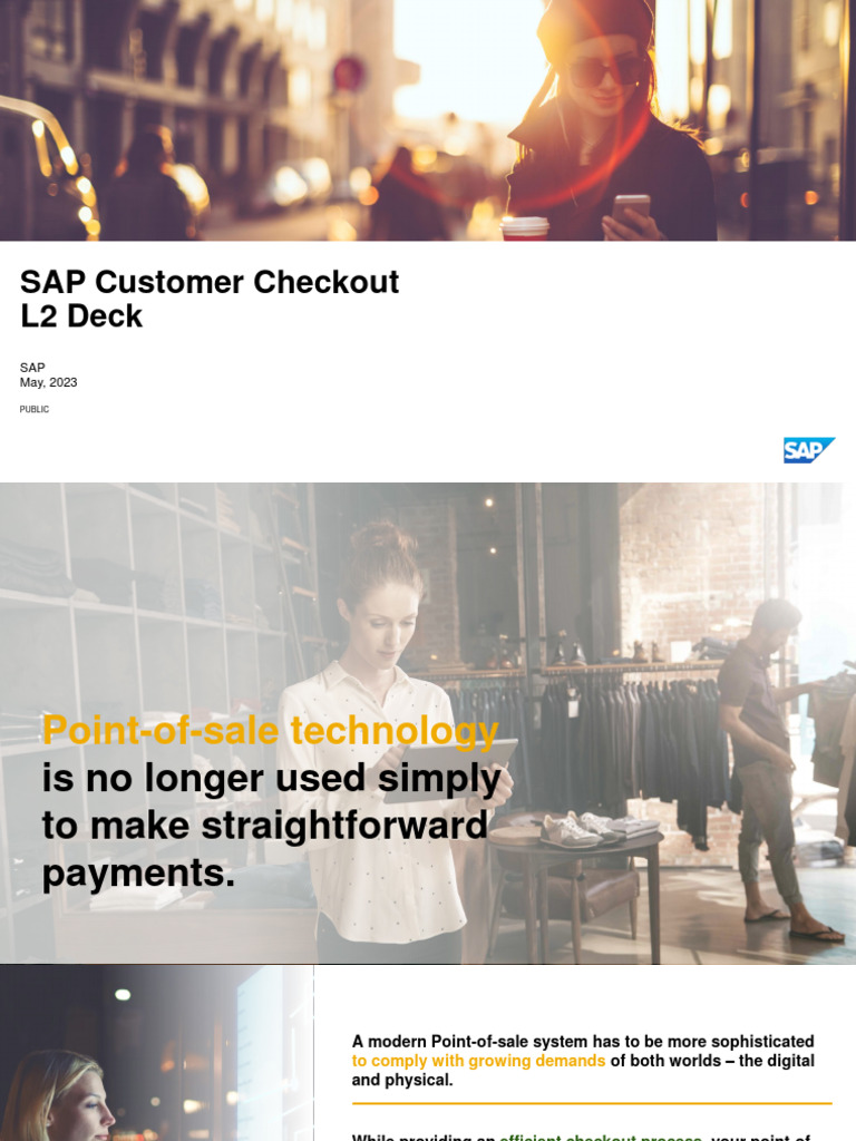 Guide - SAP Customer Checkout - L2 Deck | PDF | Point Of Sale | Receipt