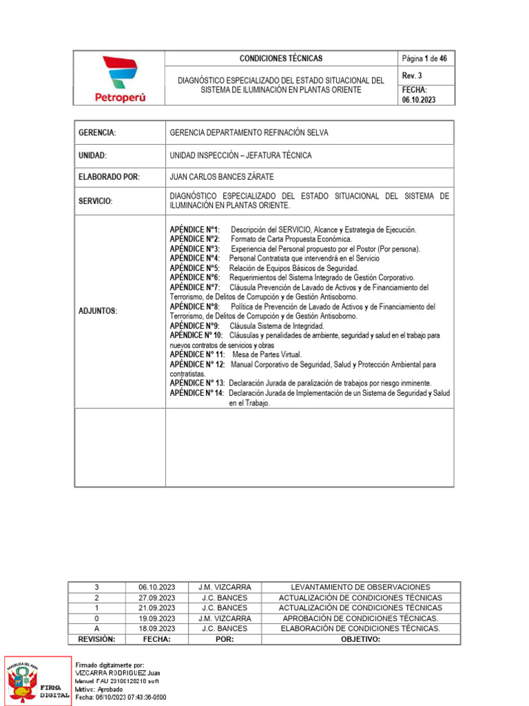 2 Condiciones Técnicas V.final | PDF