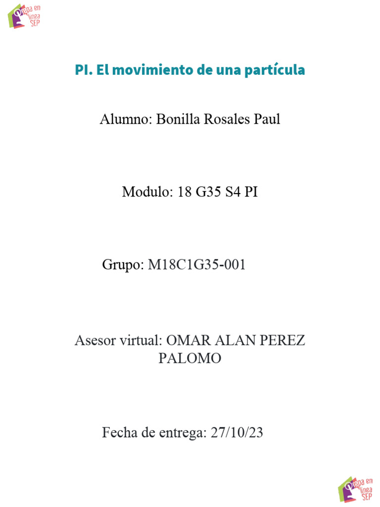 Proyecto Integrador Modulo 18 Pdf