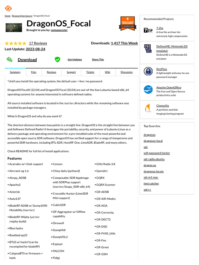 DragonOS - Focal Download | PDF | Internet Of Things | Software Engineering