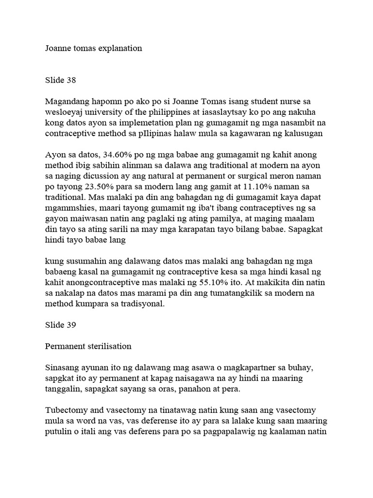 Physilogical Explanation | PDF