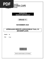 AFRIKAANS FAL Paper 1 Grade 10 June Exams QP | PDF