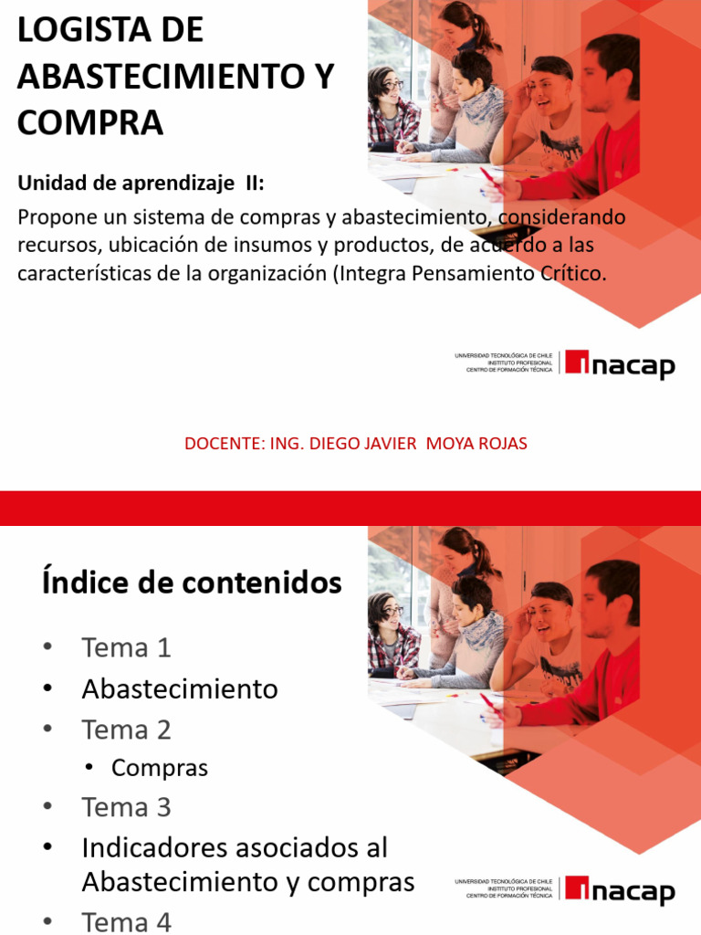 Logistica de Abastecimiento Parte II y Compras Inacap Santiago Centro | PDF | Finanzas y dinero