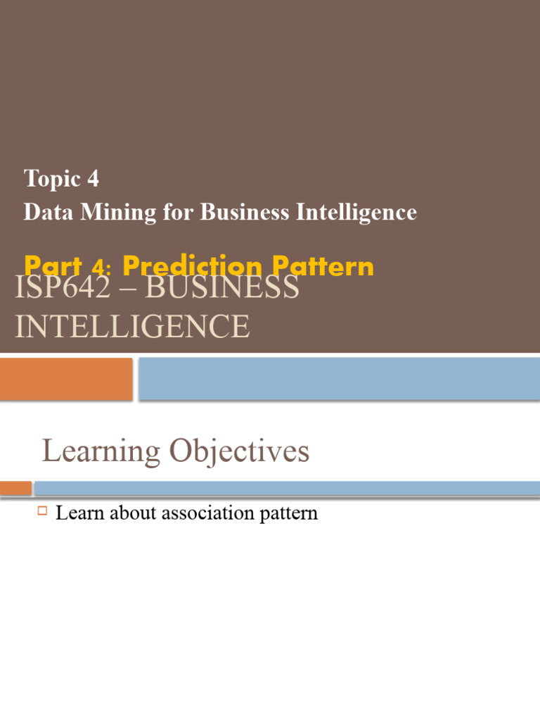 Data Mining For BI - Part 4 | PDF