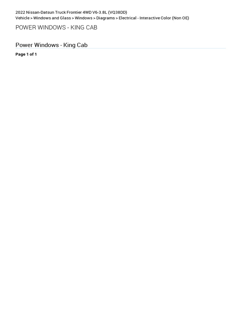 Power Windows - King Cab (Windows) - ALLDATA Collision | PDF
