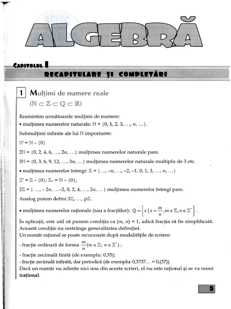 Teme de Matematica Clasa A VIII-a | PDF