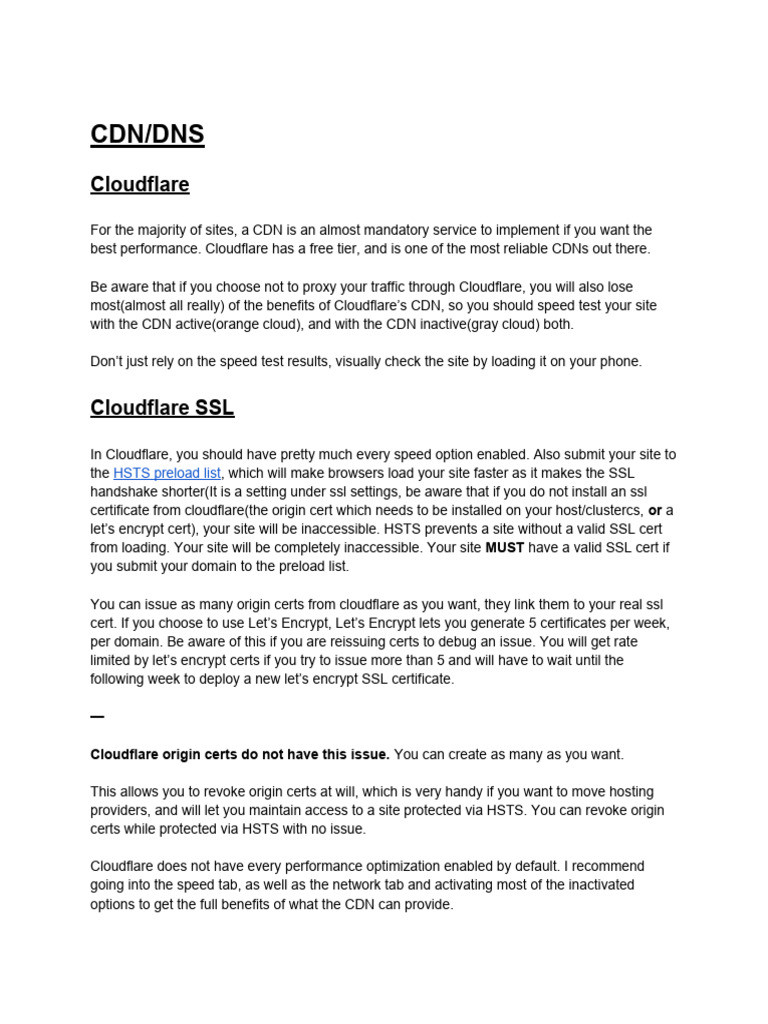 Wordpress Optimization Guide Pdf Networking Internet Web