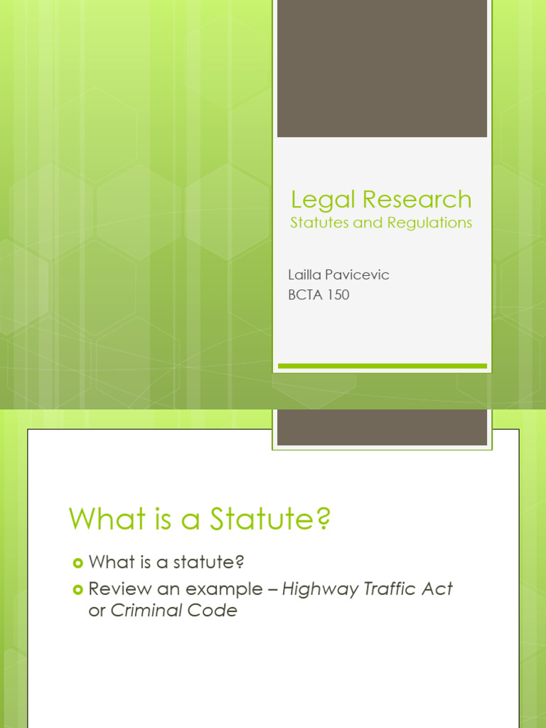 Statutes and Regulations | PDF | Statutory Interpretation | Statute