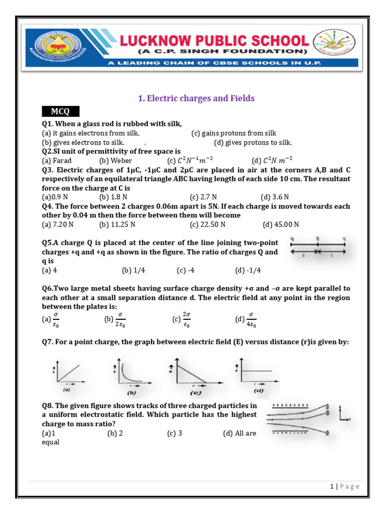 Chapter 01 PP Xii Physics | PDF | Electric Field | Dipole
