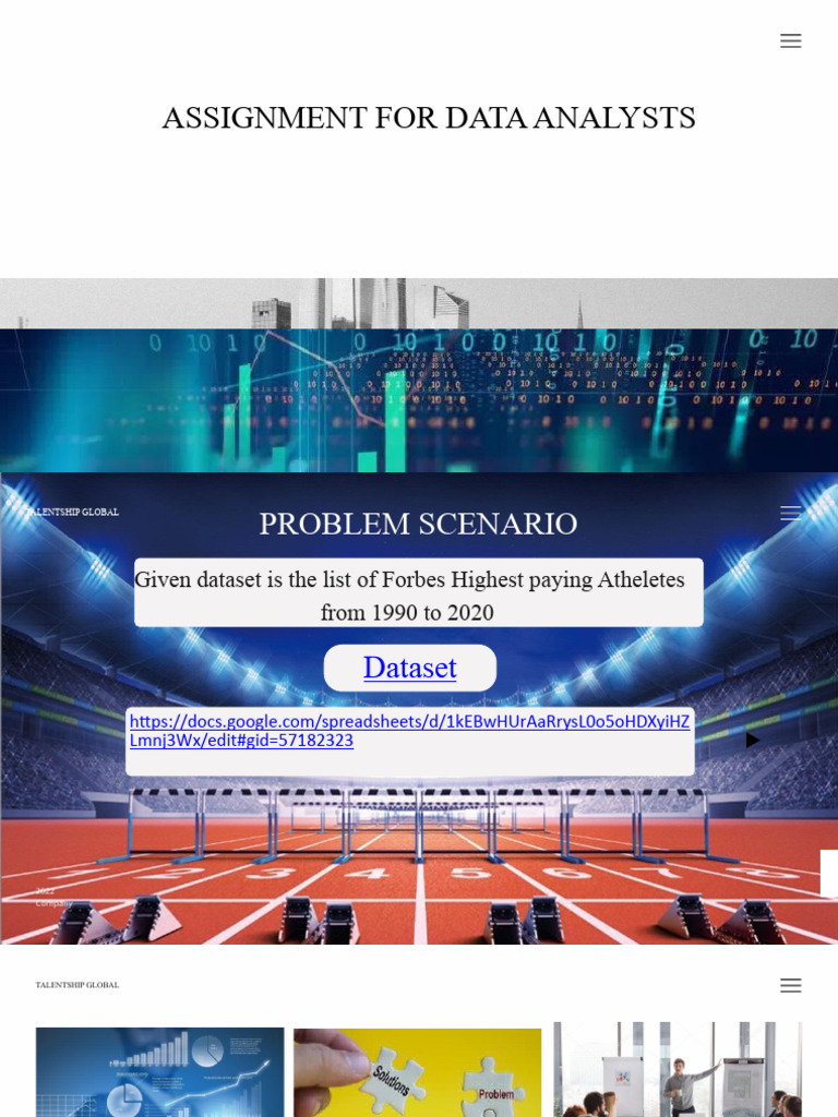 Data Analysis Challenge for Analysts | PDF