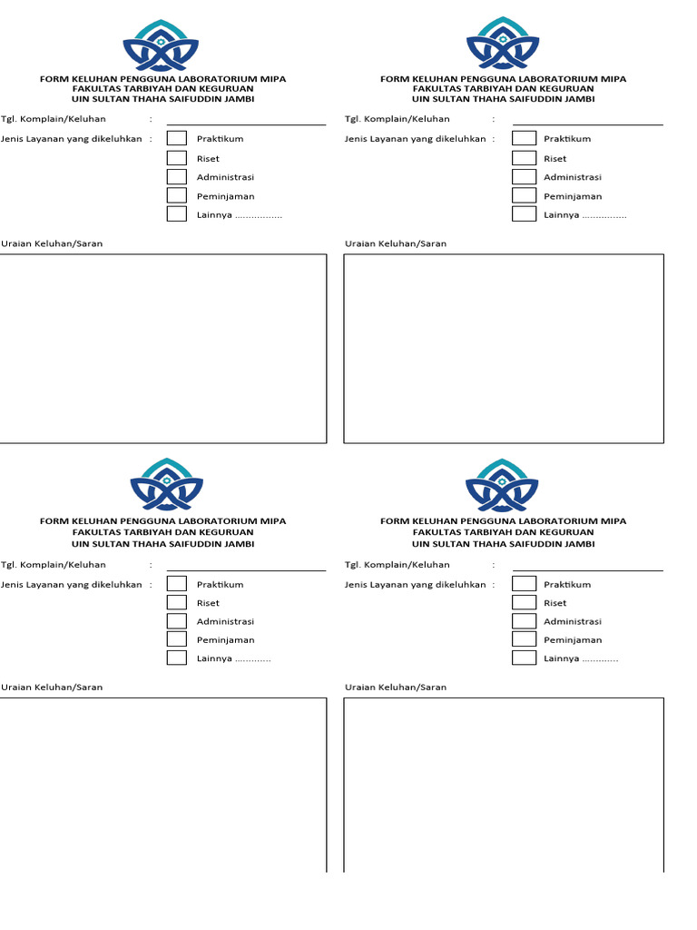 Form Keluhan Pelanggan | PDF