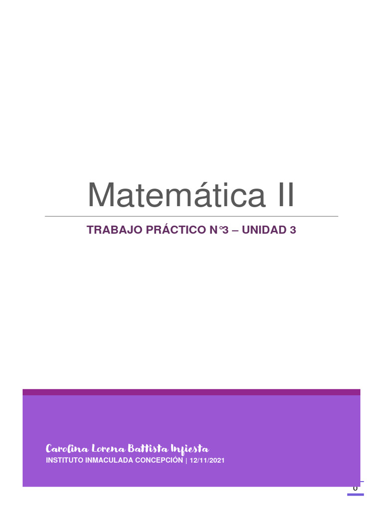Matematica tp3 CORREGIDO | PDF | Formas geométricas | Geometría